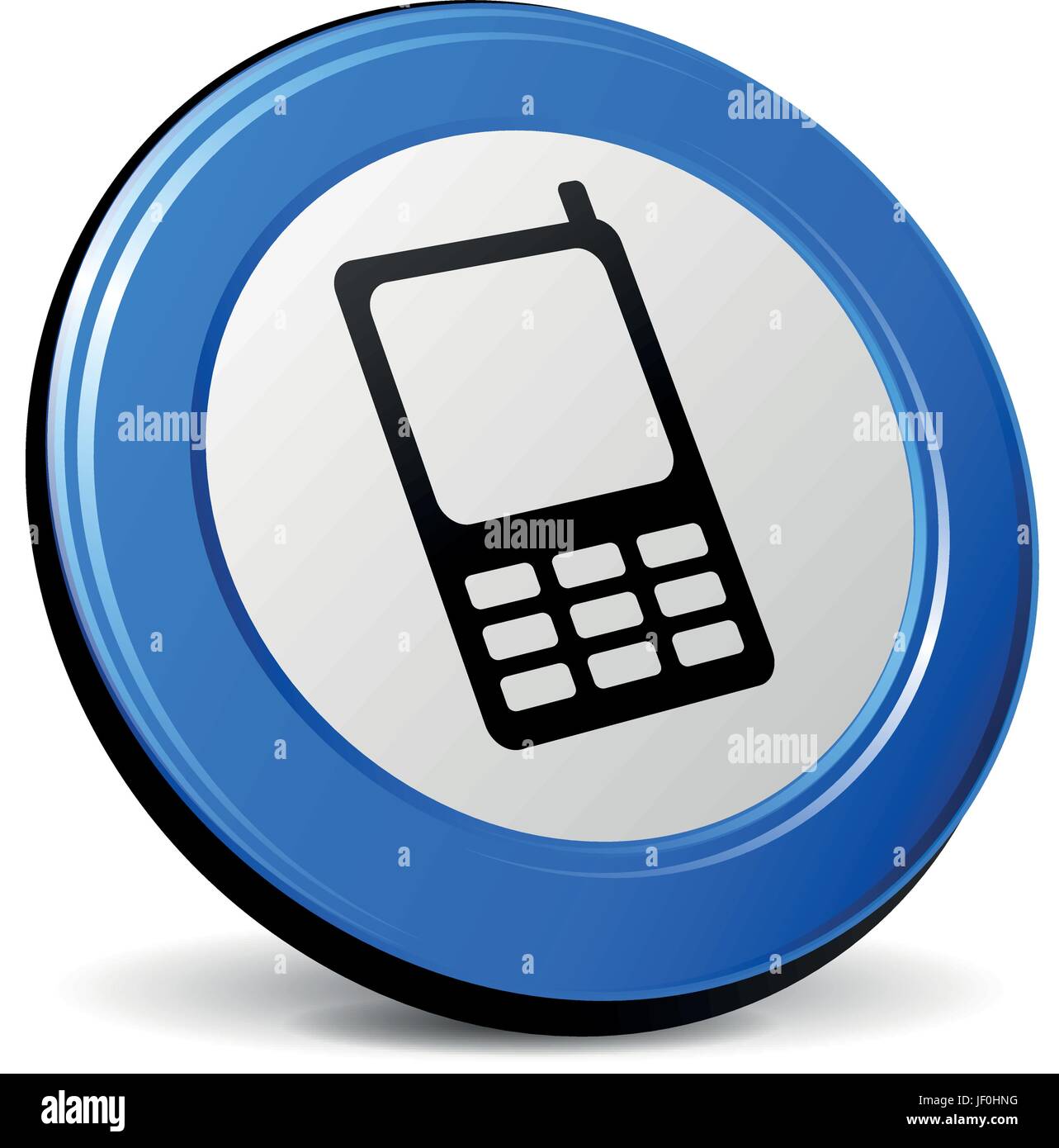 Téléphone, phone, isolé, mobile, cellulaire, icône, vecteur ...