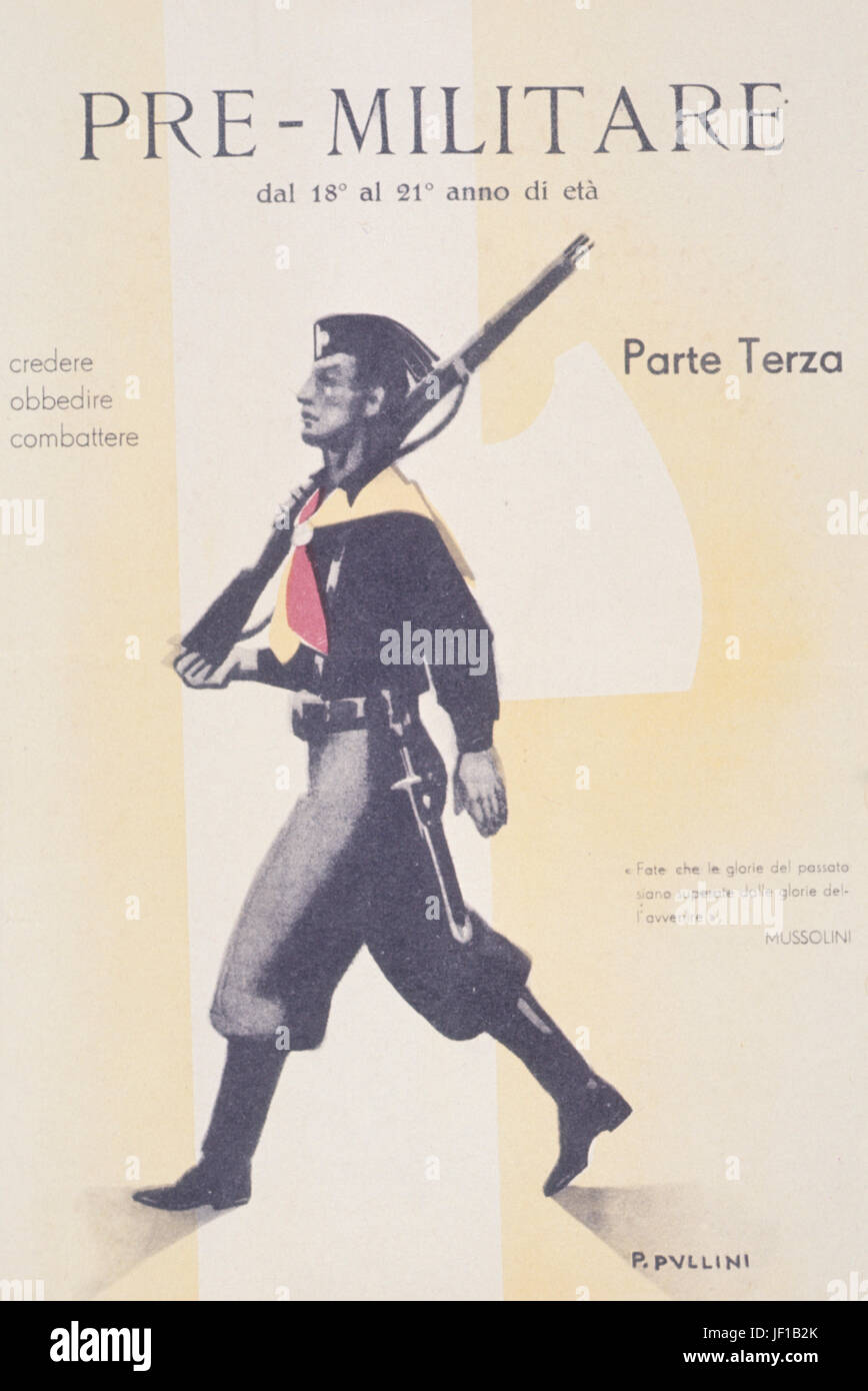 Mussolini poster Banque de photographies et d’images à haute résolution ...