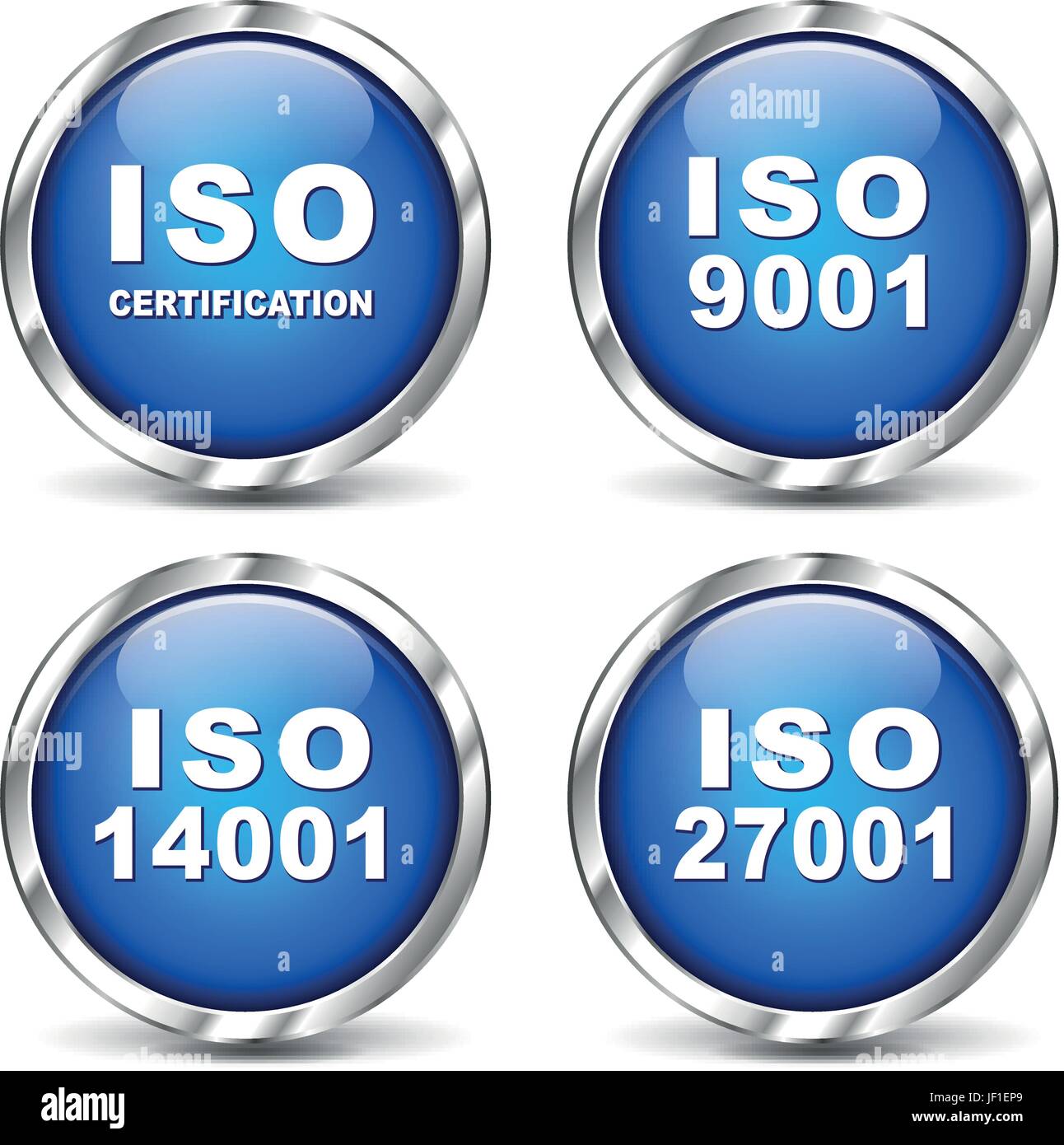 Iso 9001 icon vector vectors Banque de photographies et d’images à ...
