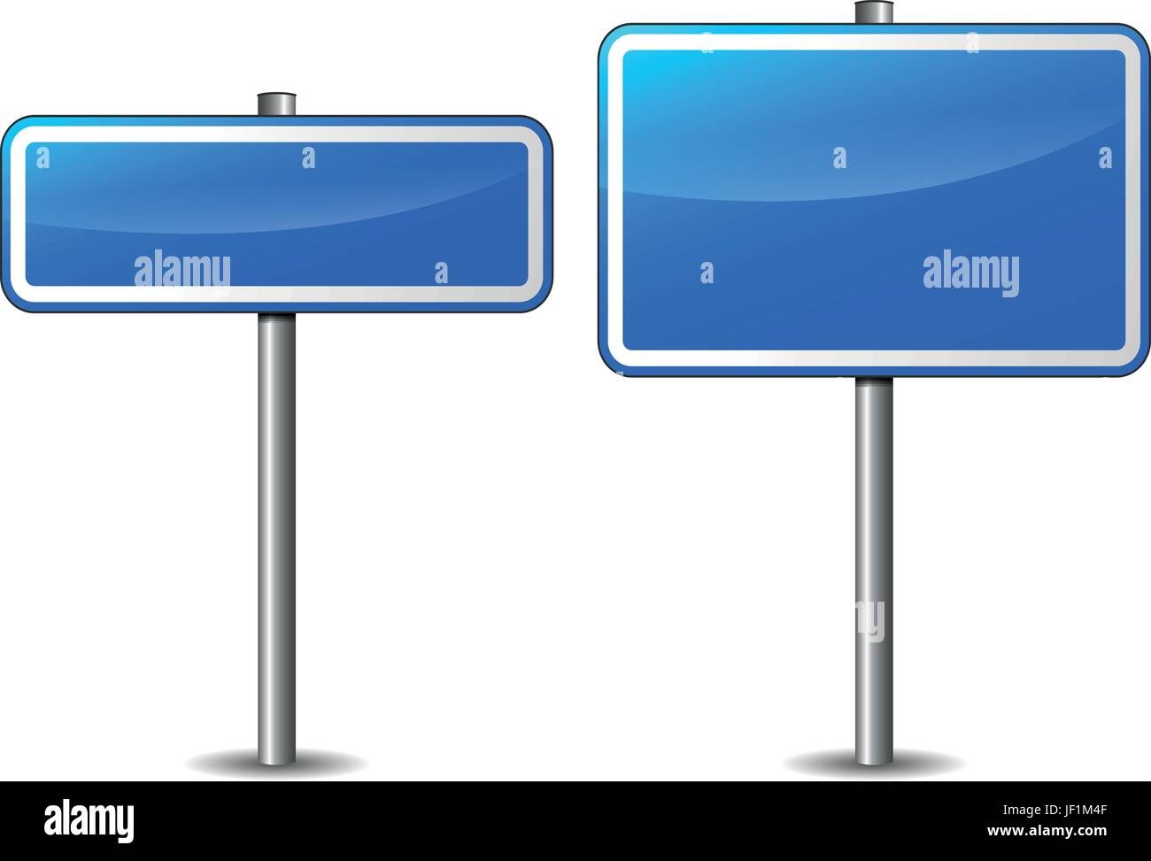 Panneaux de signalisation rectangulaires Banque d'images vectorielles ...