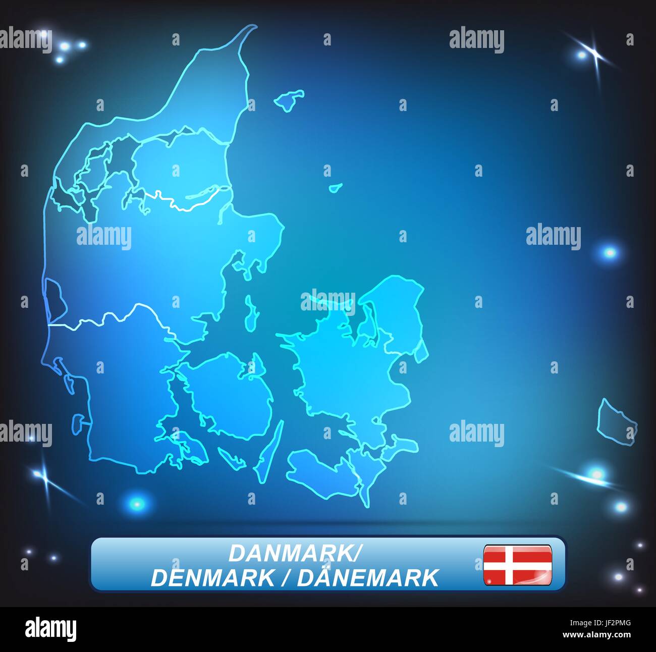 Map of denmark Banque de photographies et d’images à haute résolution ...