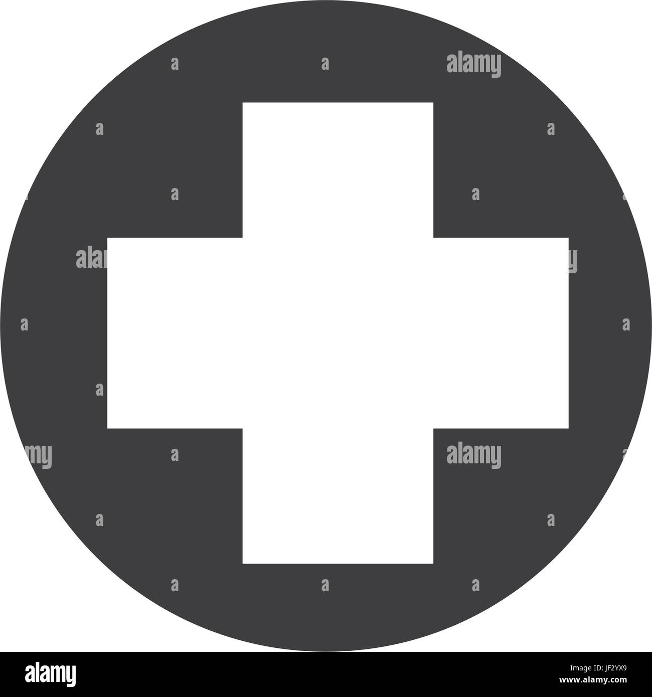 Symbole croix médicale Image Vectorielle Stock - Alamy