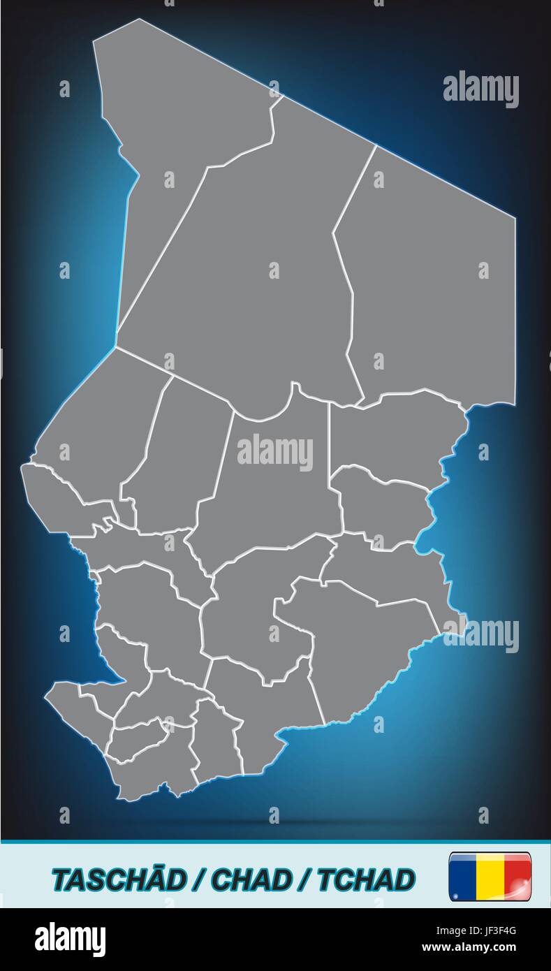 Carte du tchad Banque d'images vectorielles - Page 3 - Alamy