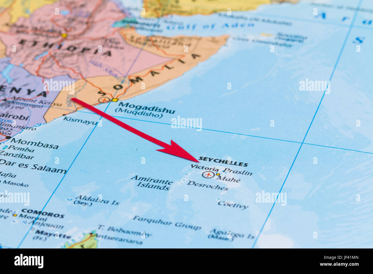 Carte des seychelles Banque de photographies et d’images à haute ...