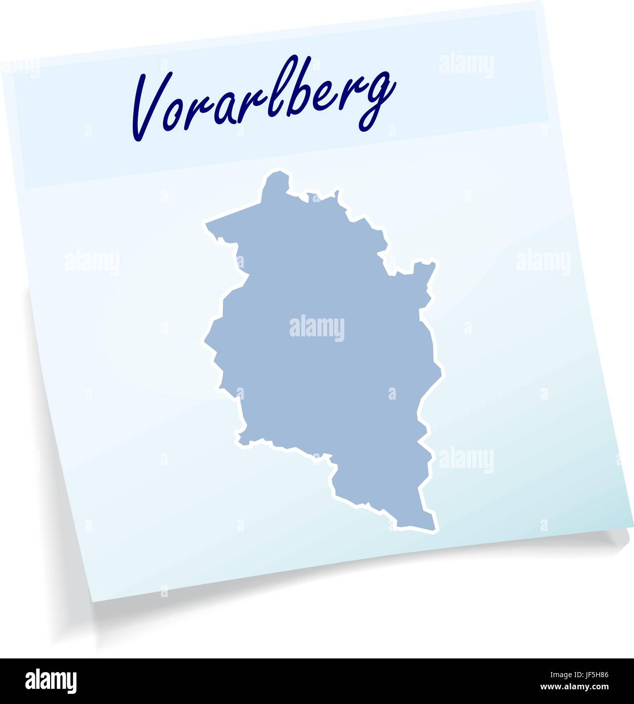 Karte von vorarlberg Banque d'images vectorielles - Alamy