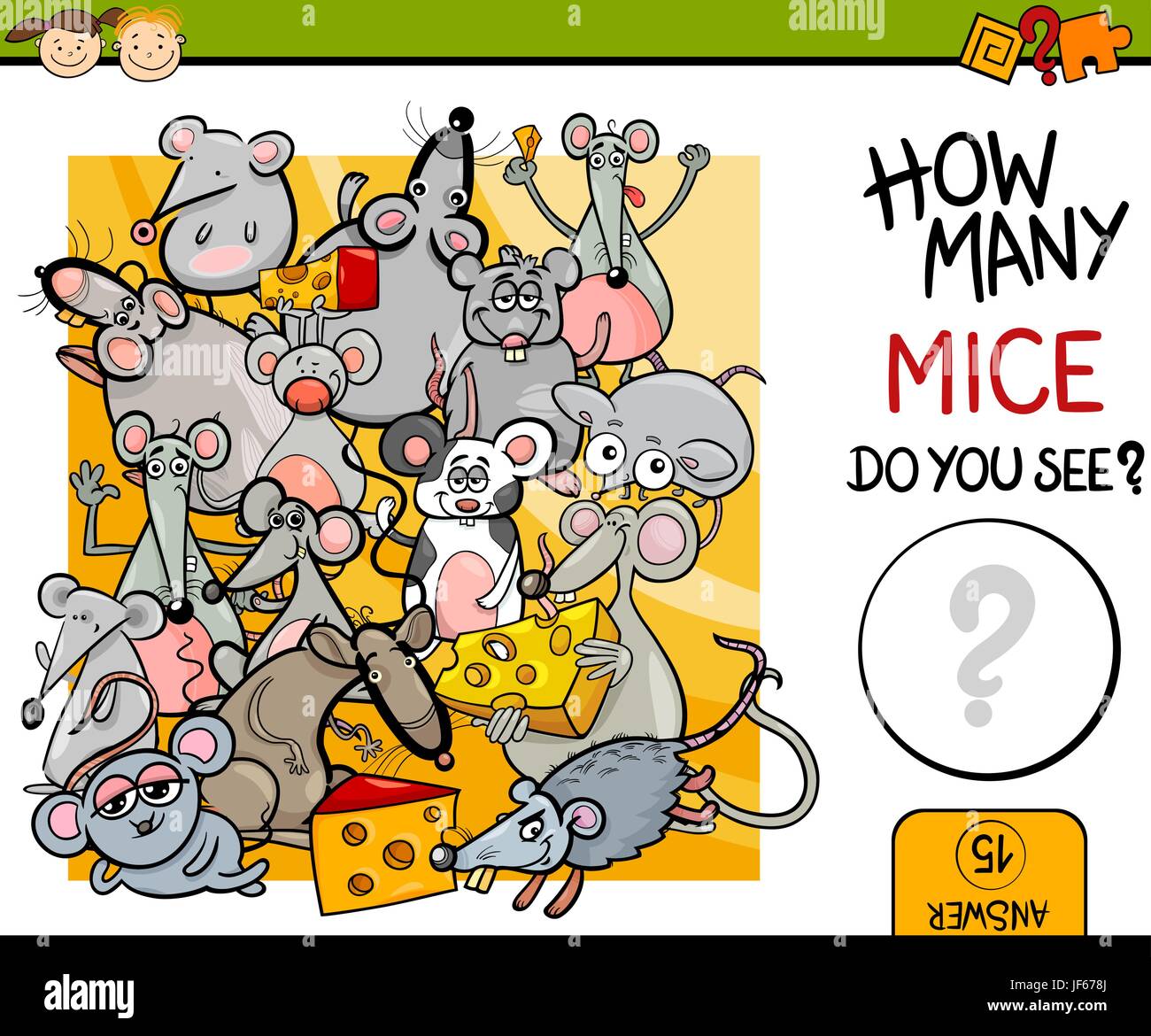 Numérotation cartoon Banque d'images vectorielles - Alamy