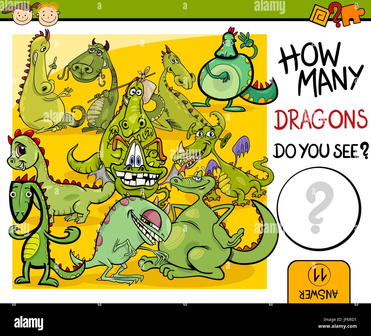 Numérotation cartoon Banque d'images vectorielles - Alamy