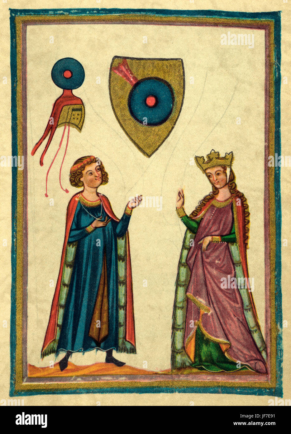 14th century codex manesse Banque de photographies et d’images à haute ...