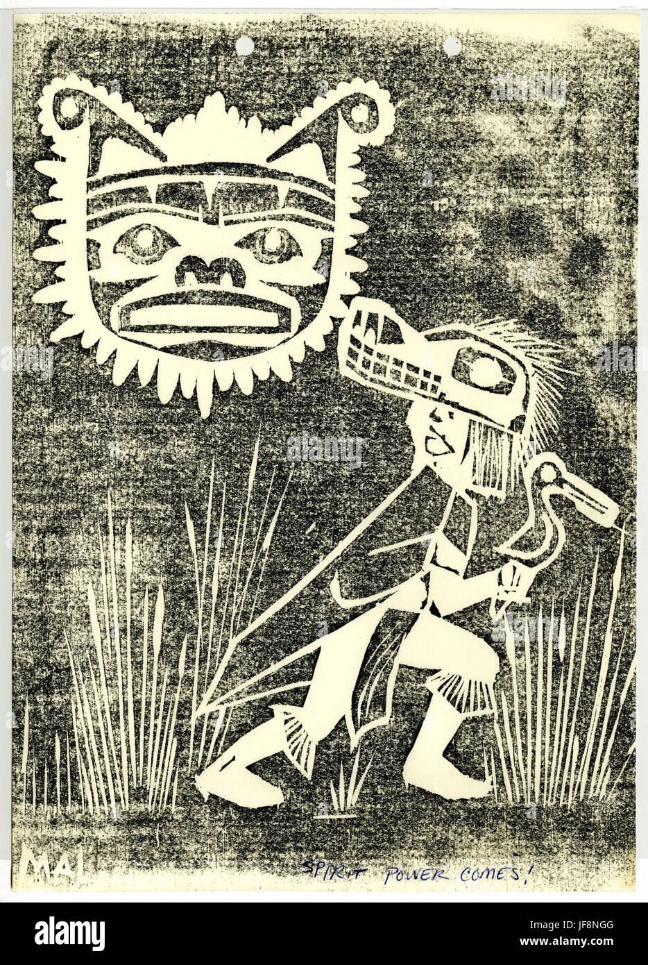 Une page de correspondance d'Edward Malin en 1964, archivée pour le ...