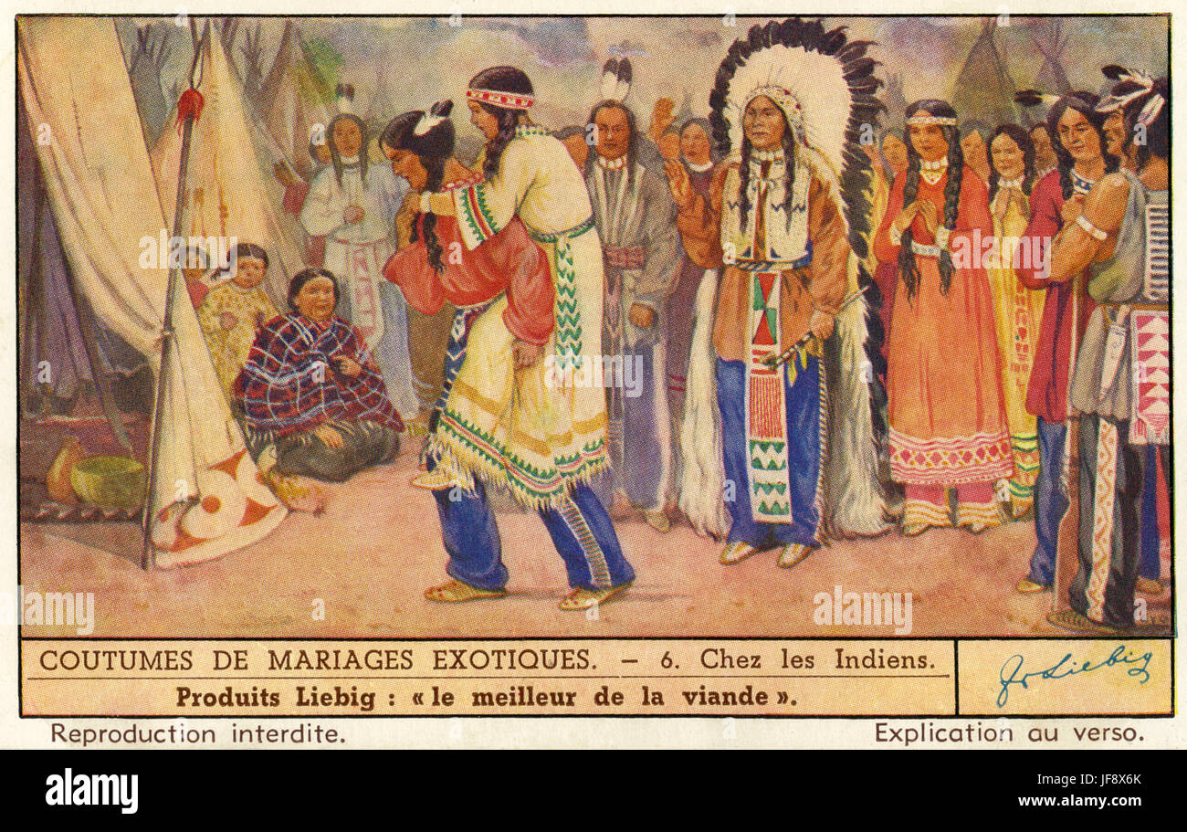 Cérémonie de mariage indien autochtone américain. Après la cérémonie de ...