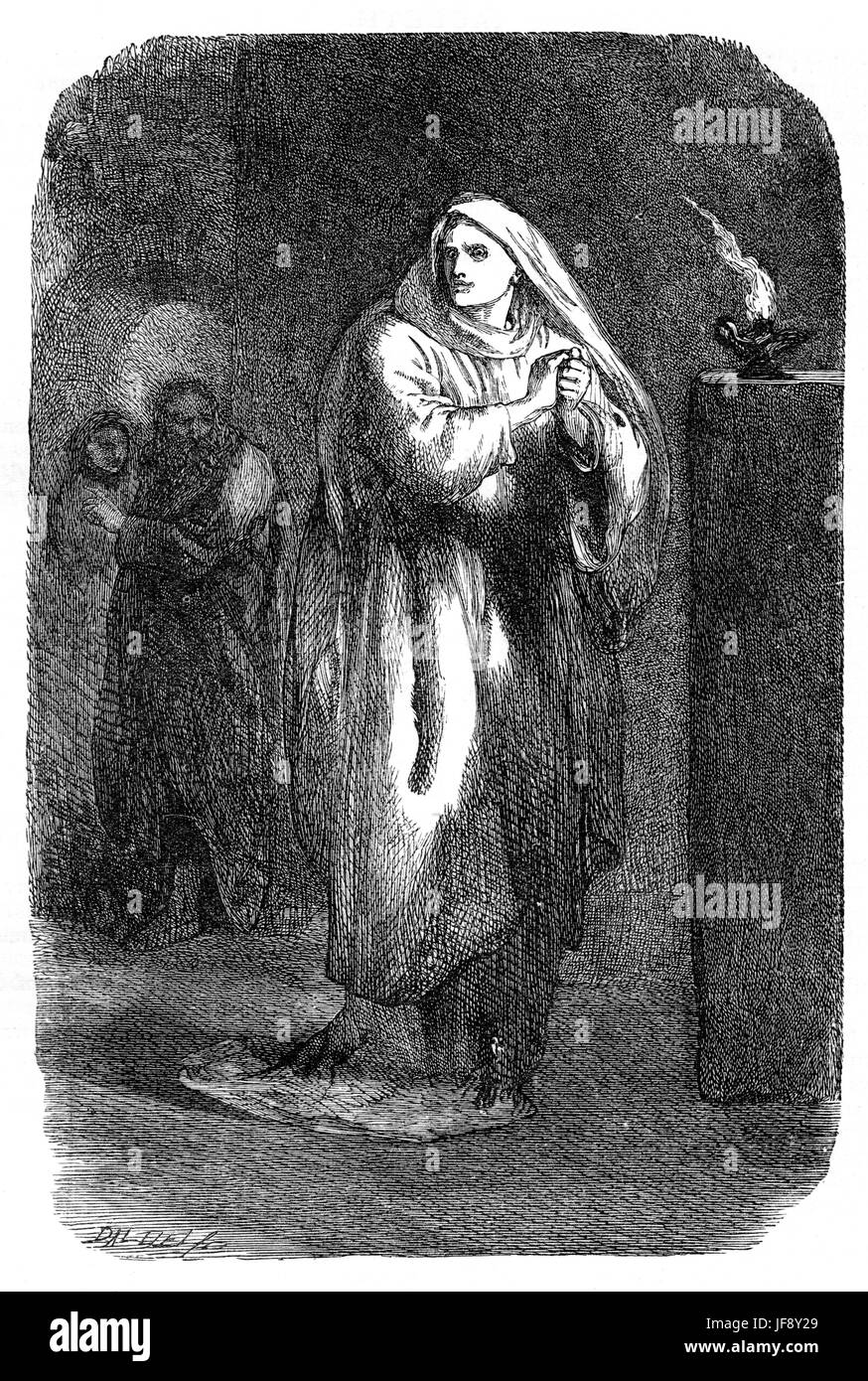 Macbeth shakespeare illustration Banque d'images noir et blanc - Alamy