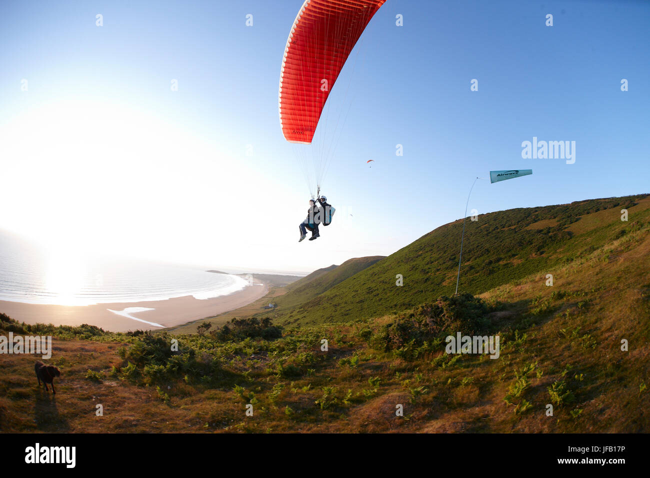 Tandem parapente Banque de photographies et d’images à haute résolution ...