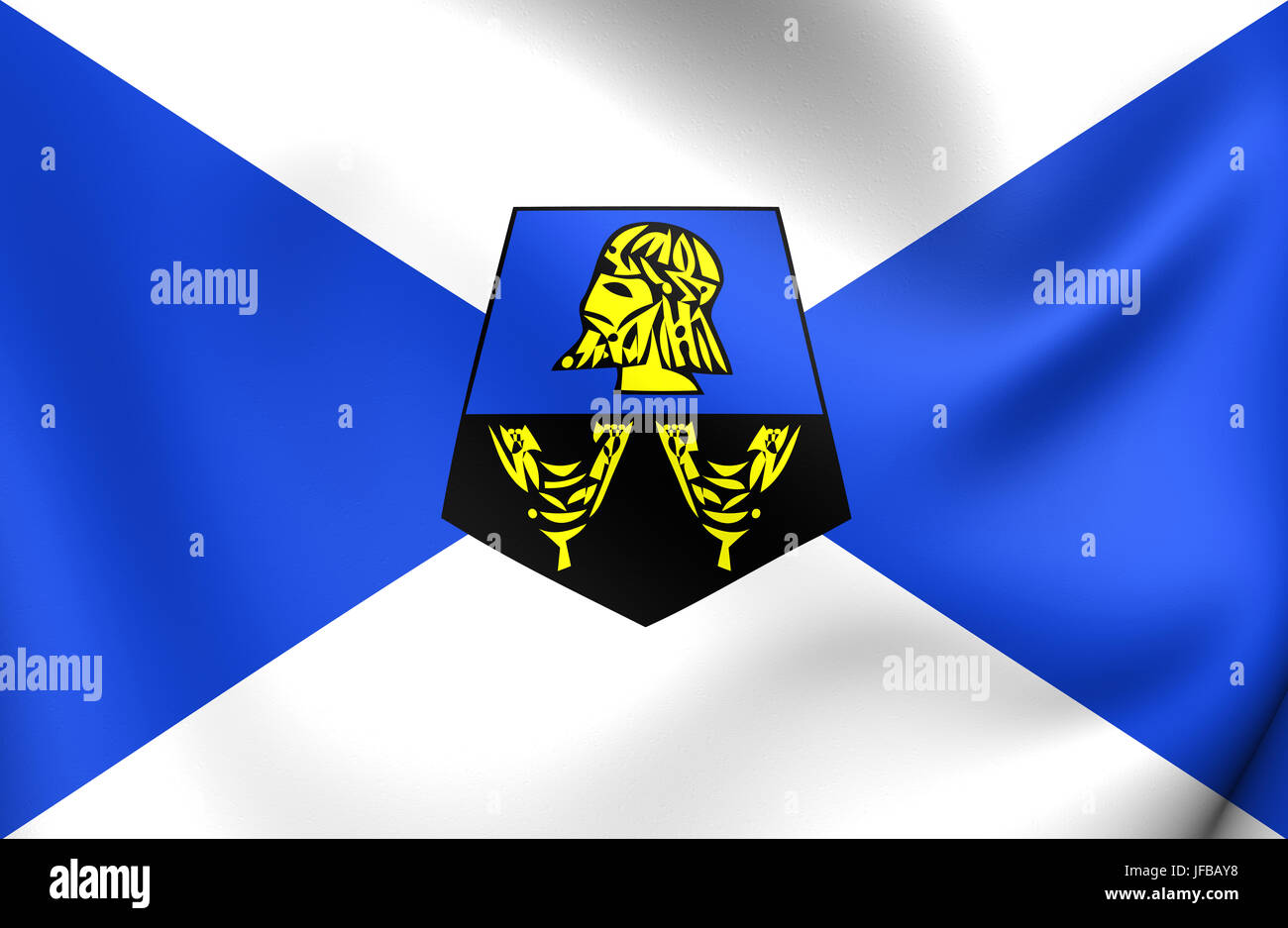 3D Drapeau de la ville de Tanger Photo Stock - Alamy