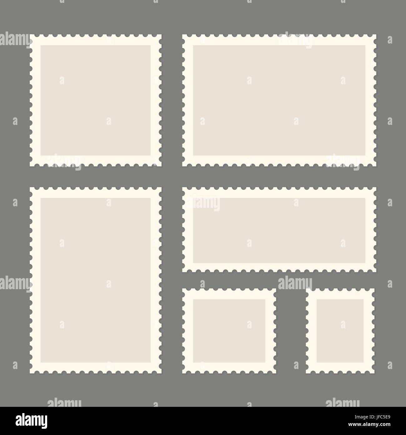 Timbres en papier Banque d'images vectorielles - Alamy