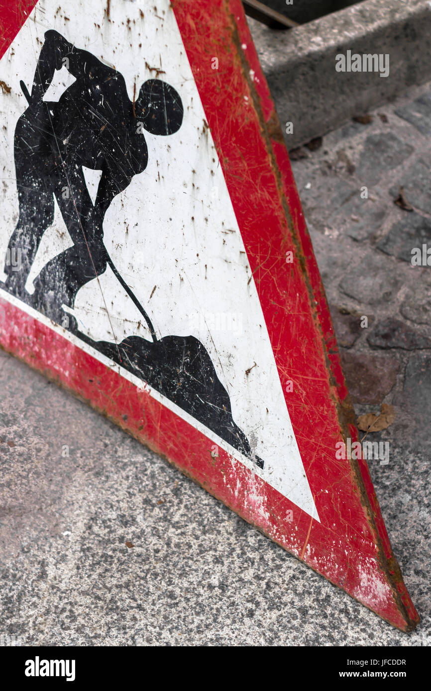 Signe de travaux en cours Banque de photographies et d’images à haute ...