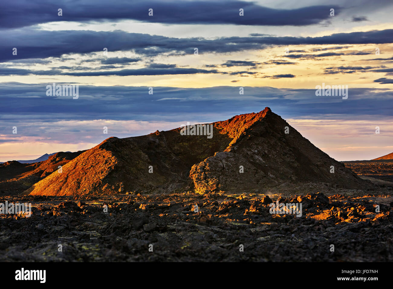 Leirhnjúkur volcan Krafla, zone volcanique, Reykjahlíð, Mývatni, Island ...