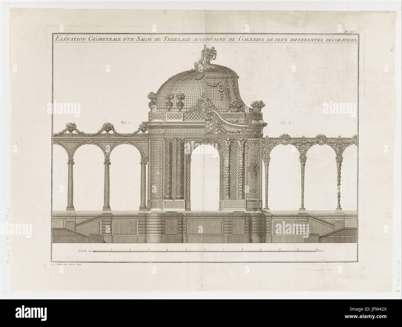 André-Jacob Roubo - pavillon de jardin et d'une autre galerie ...