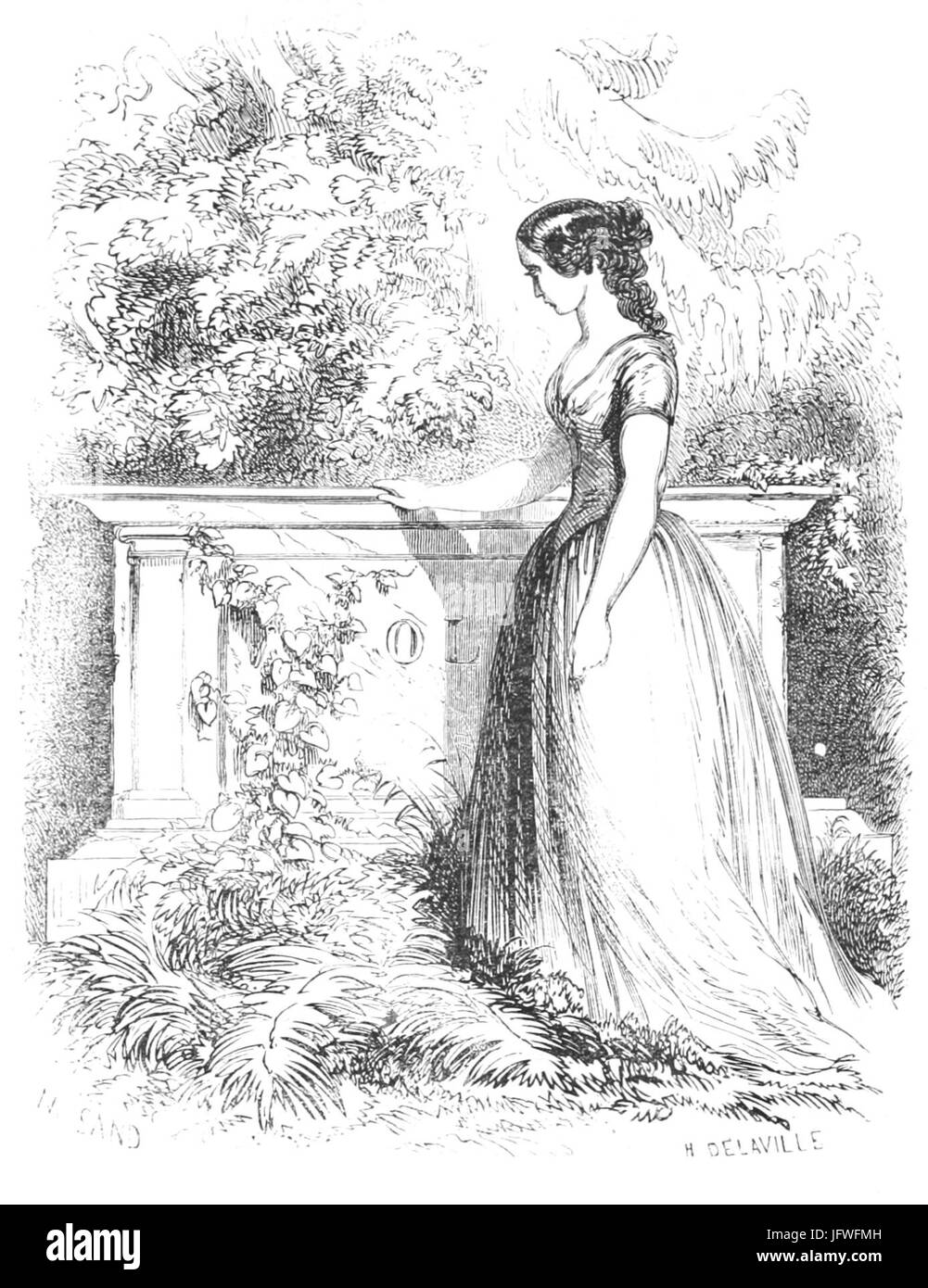 Drawing by maurice sand Banque d'images noir et blanc - Alamy