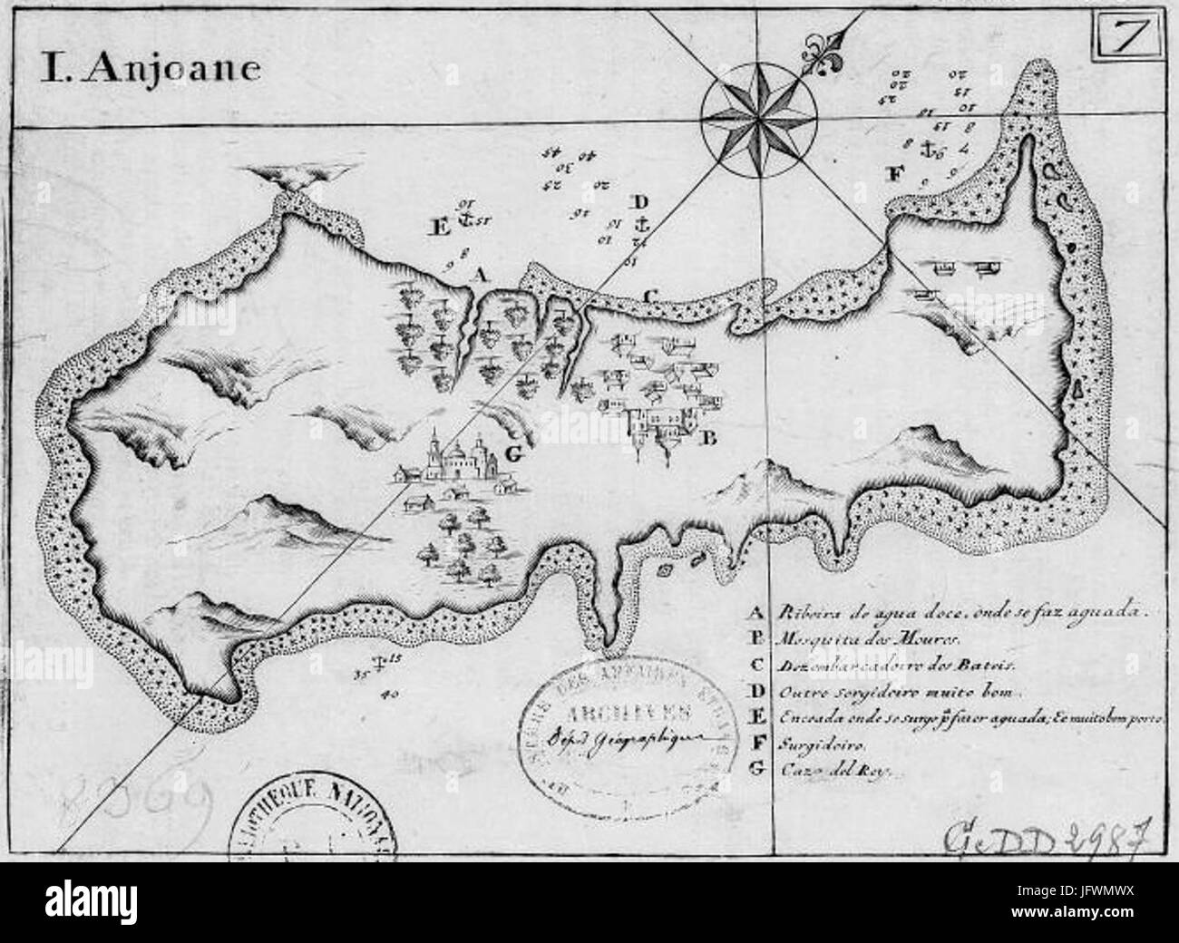Anjouan carte Banque de photographies et d’images à haute résolution ...