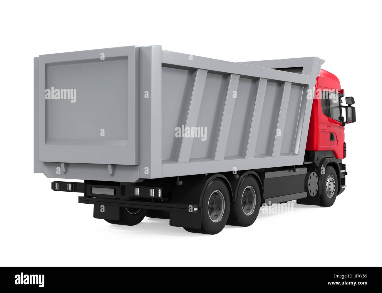 Camion benne basculante isolée Photo Stock - Alamy
