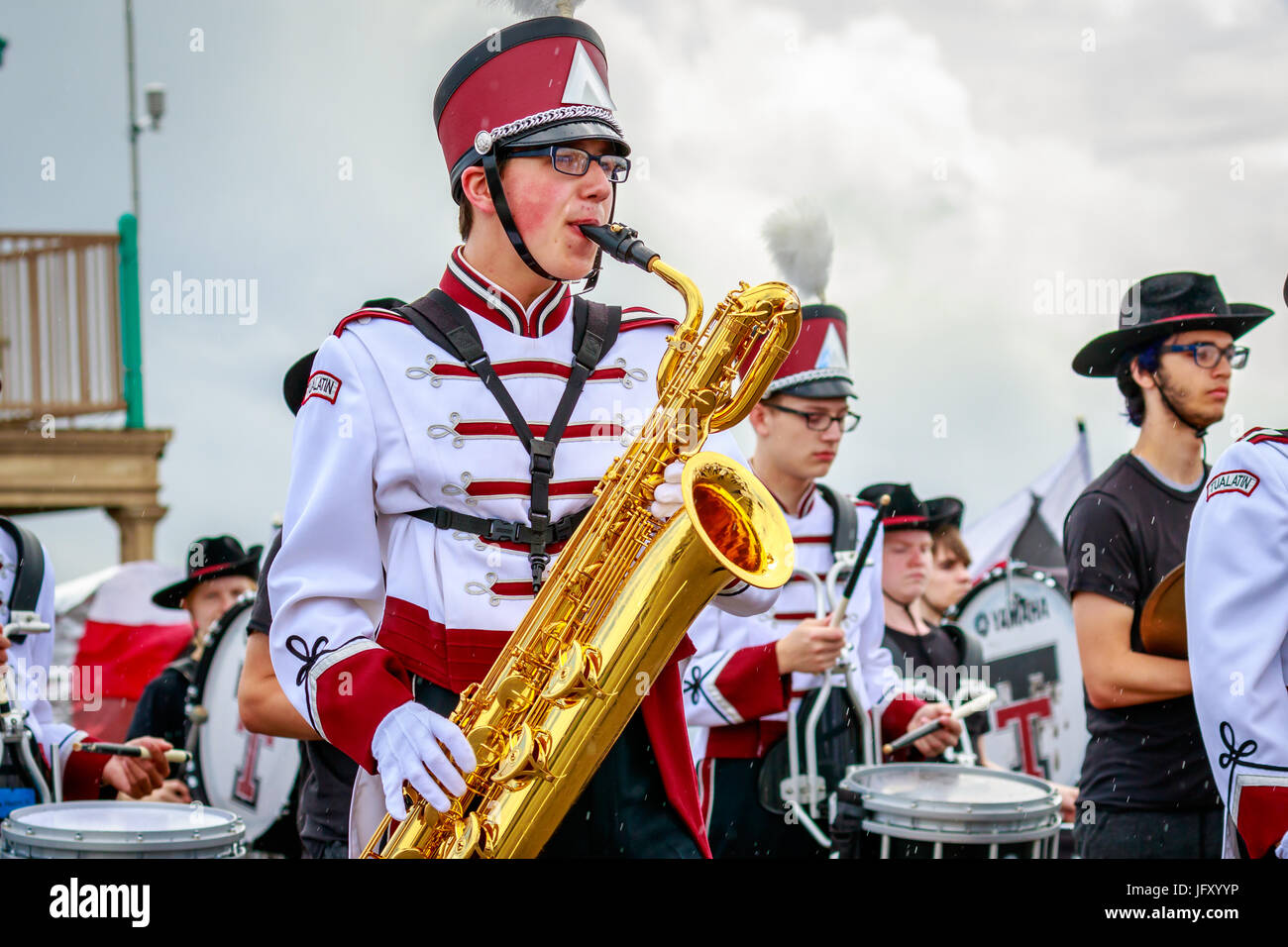 Portland, Oregon, USA - 10 juin 2017 : Tualatin High School Marching ...
