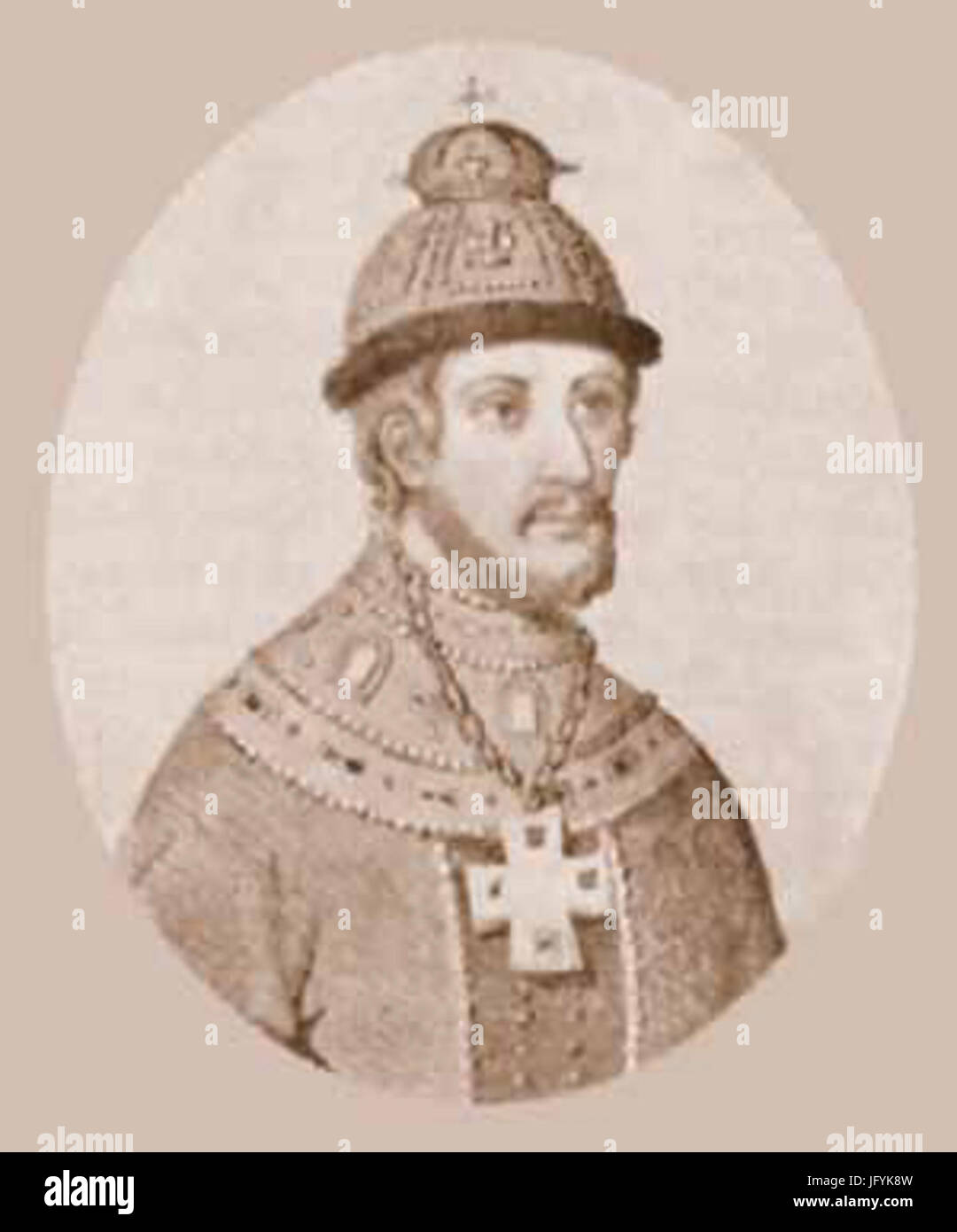 Feodor Ier de Russie 28gravure29 Photo Stock - Alamy