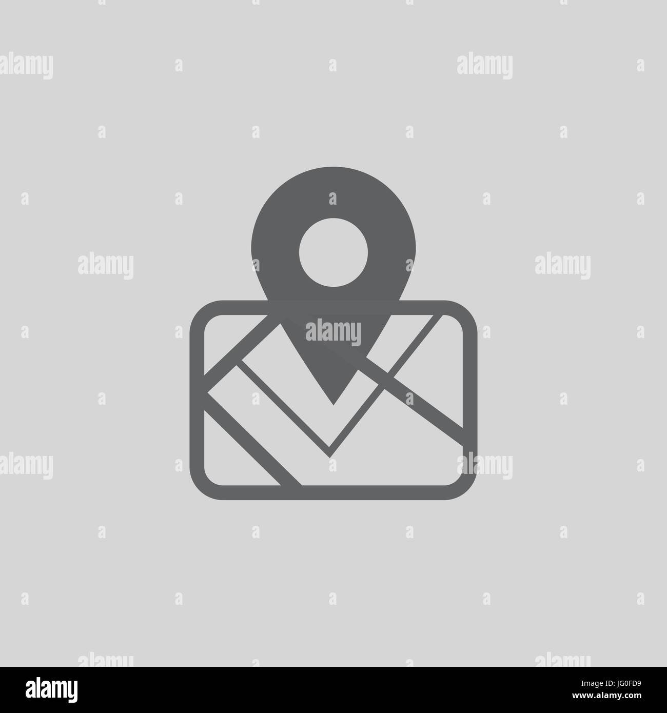 L'icône Panneau d'emplacement carte signe l'icône du pointeur symbole ...