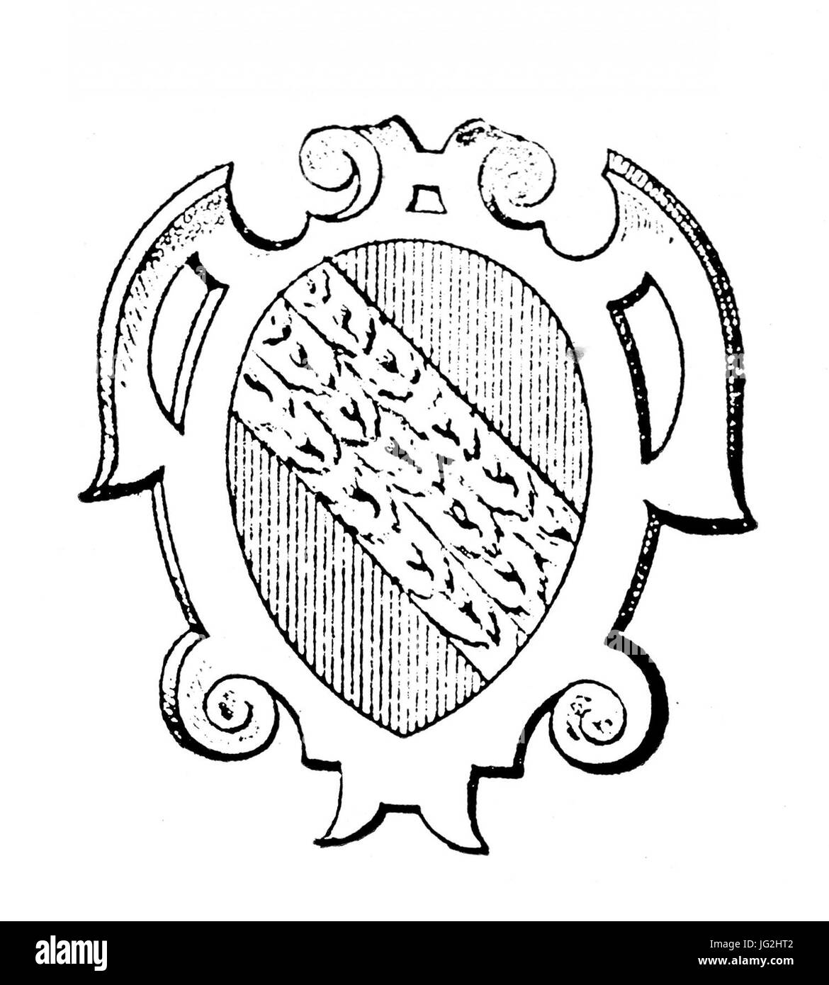 Basel coat of arms Banque d'images noir et blanc - Alamy