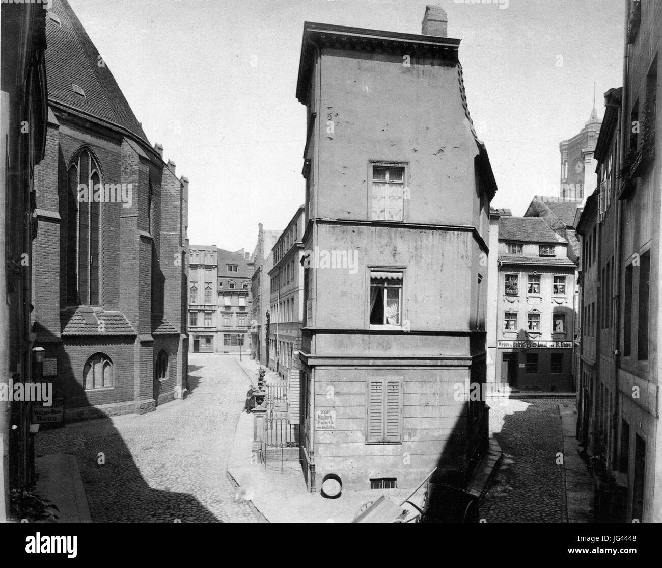 Old berlin map Banque d'images noir et blanc - Alamy