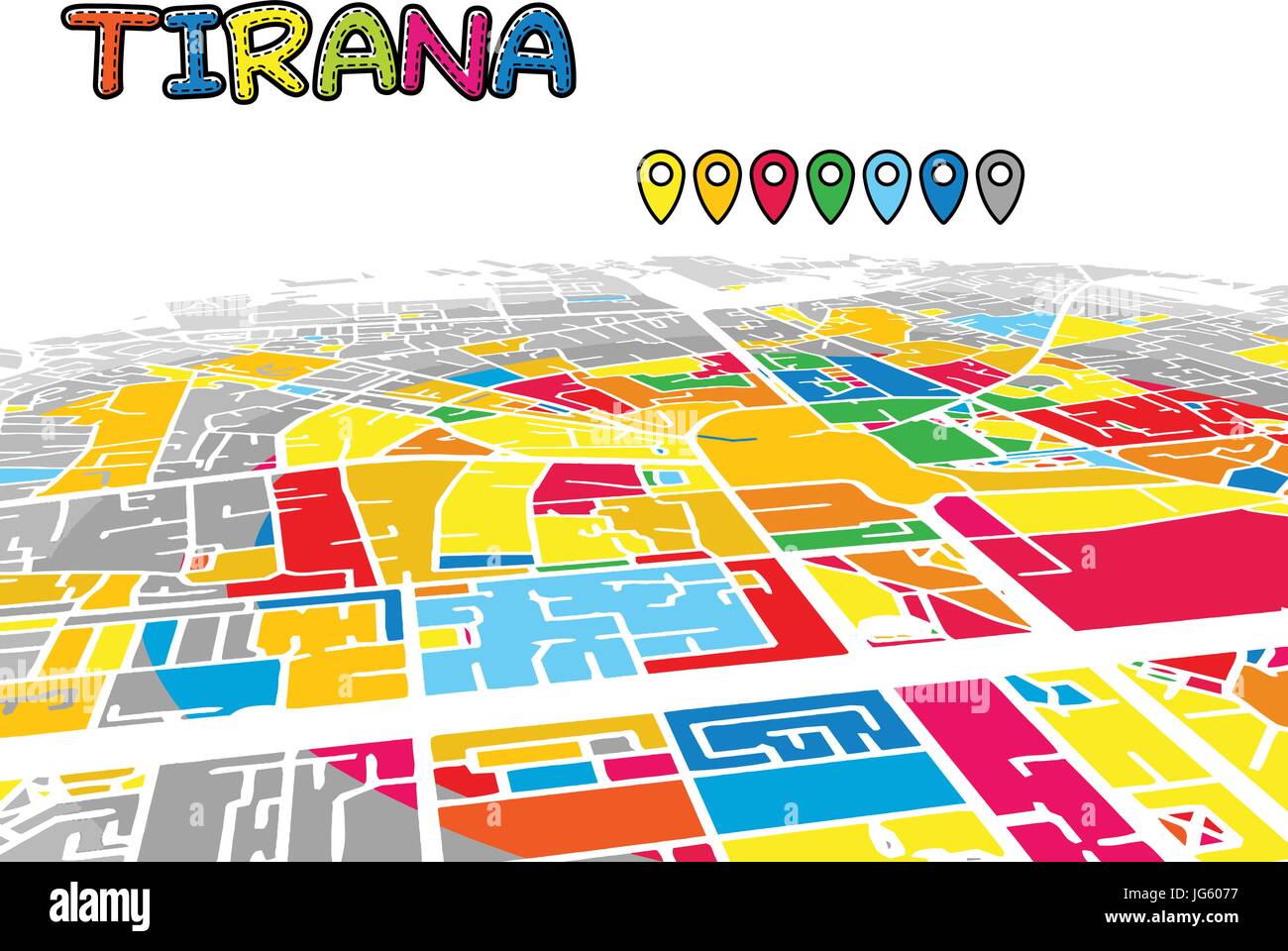 Plan tirana Banque d'images vectorielles - Alamy