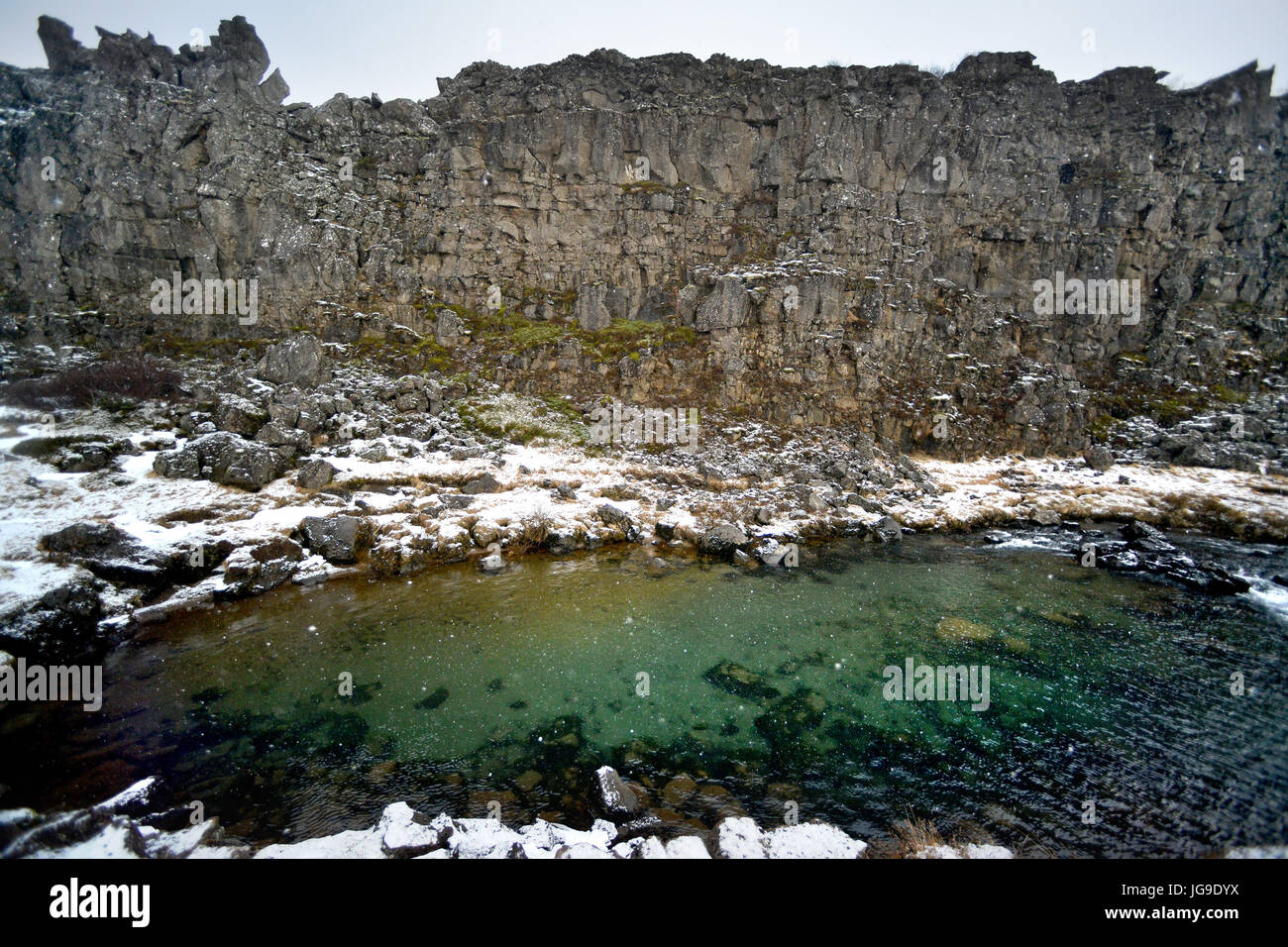 Thingvellir thingvellir faille tectonique Banque de photographies et d ...