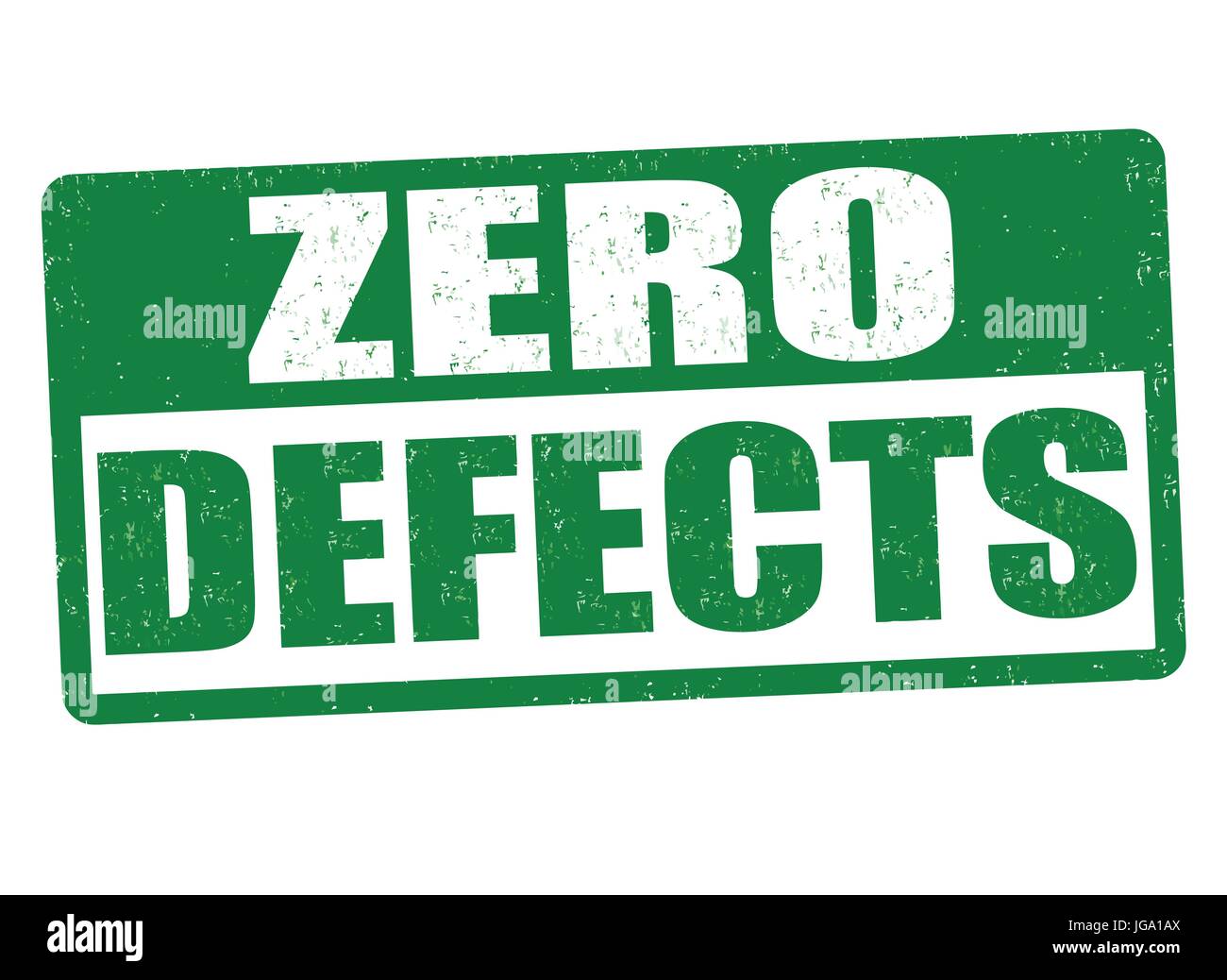 Zéro défaut signer ou apposer sur fond blanc, vector illustration Image ...