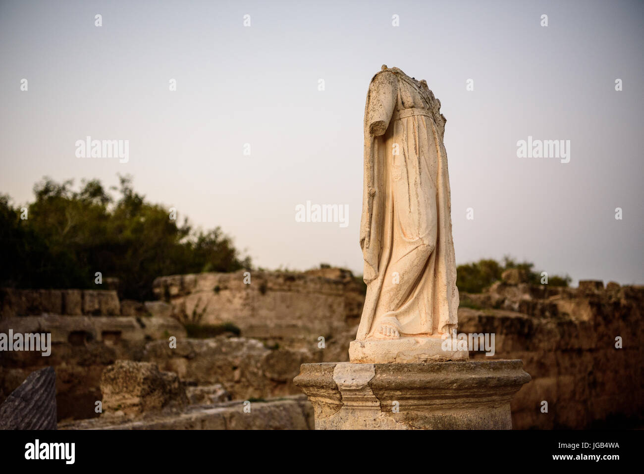 Salamine anciennes ruines romaines du nord de chypre Banque de ...