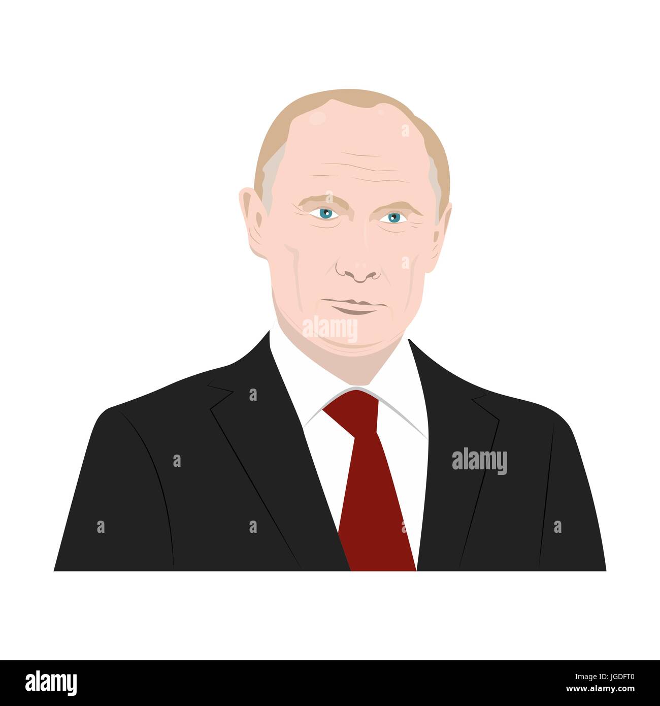 Portrait de vladimir poutine Banque d'images vectorielles - Alamy
