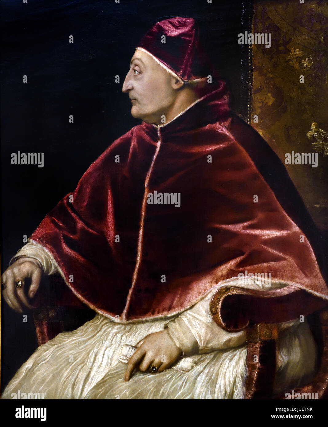Le Pape Sixtus IV 1545-1546 Tiziano Vecellio 1485-1576 Italie italienne ...
