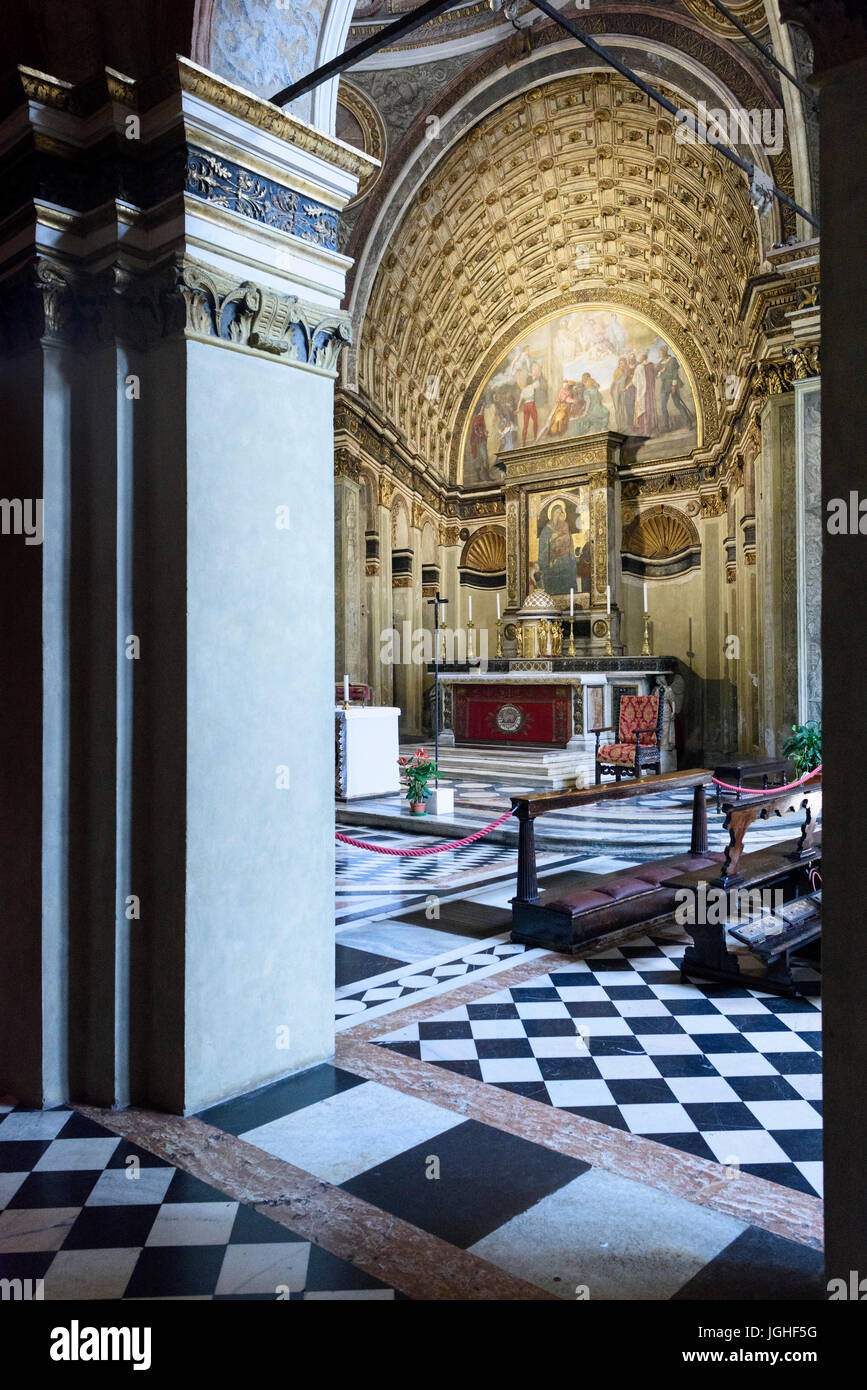 Milan. L'Italie. La fausse abside de Santa Maria presso San Satiro, par ...