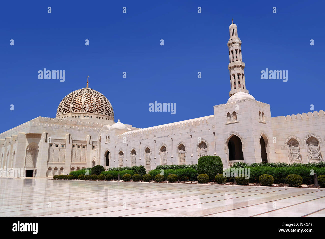 Grande Mosquée Sultan Qaboos, Muscat, Oman Photo Stock - Alamy
