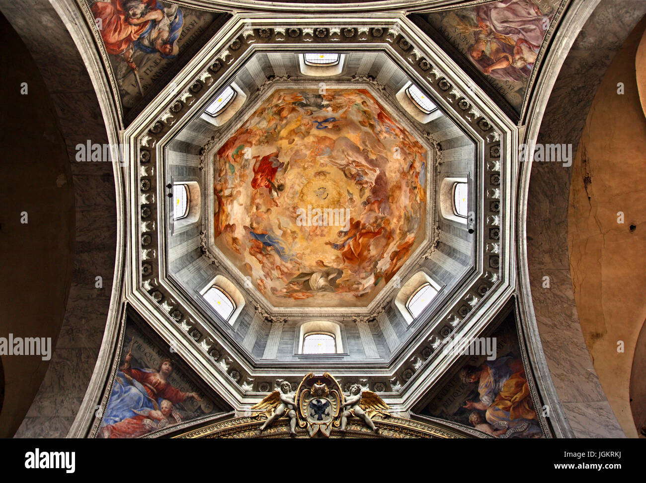 The basilica of santa maria del popolo Banque de photographies et d ...