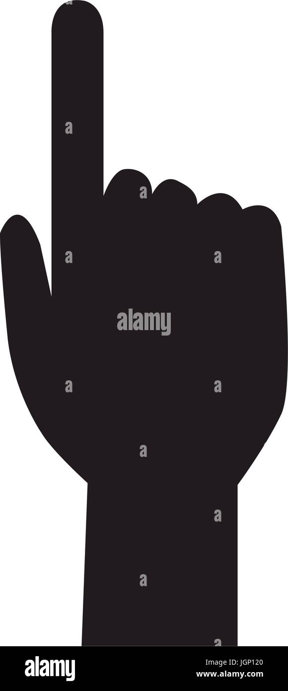 La main de l'index doigt pointé les pictogrammes Image Vectorielle ...