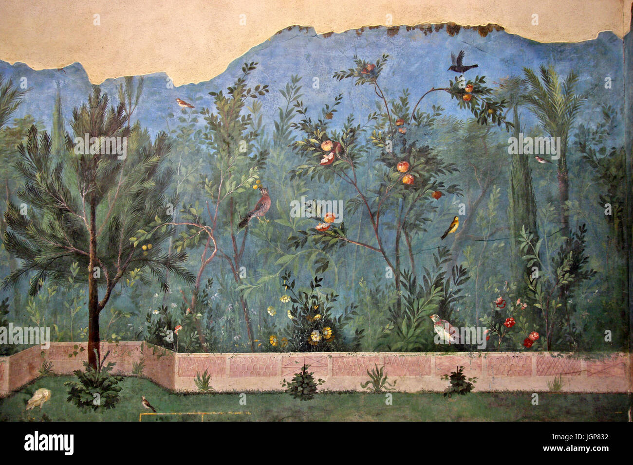 Roman garden of villa of livia Banque de photographies et d’images à ...