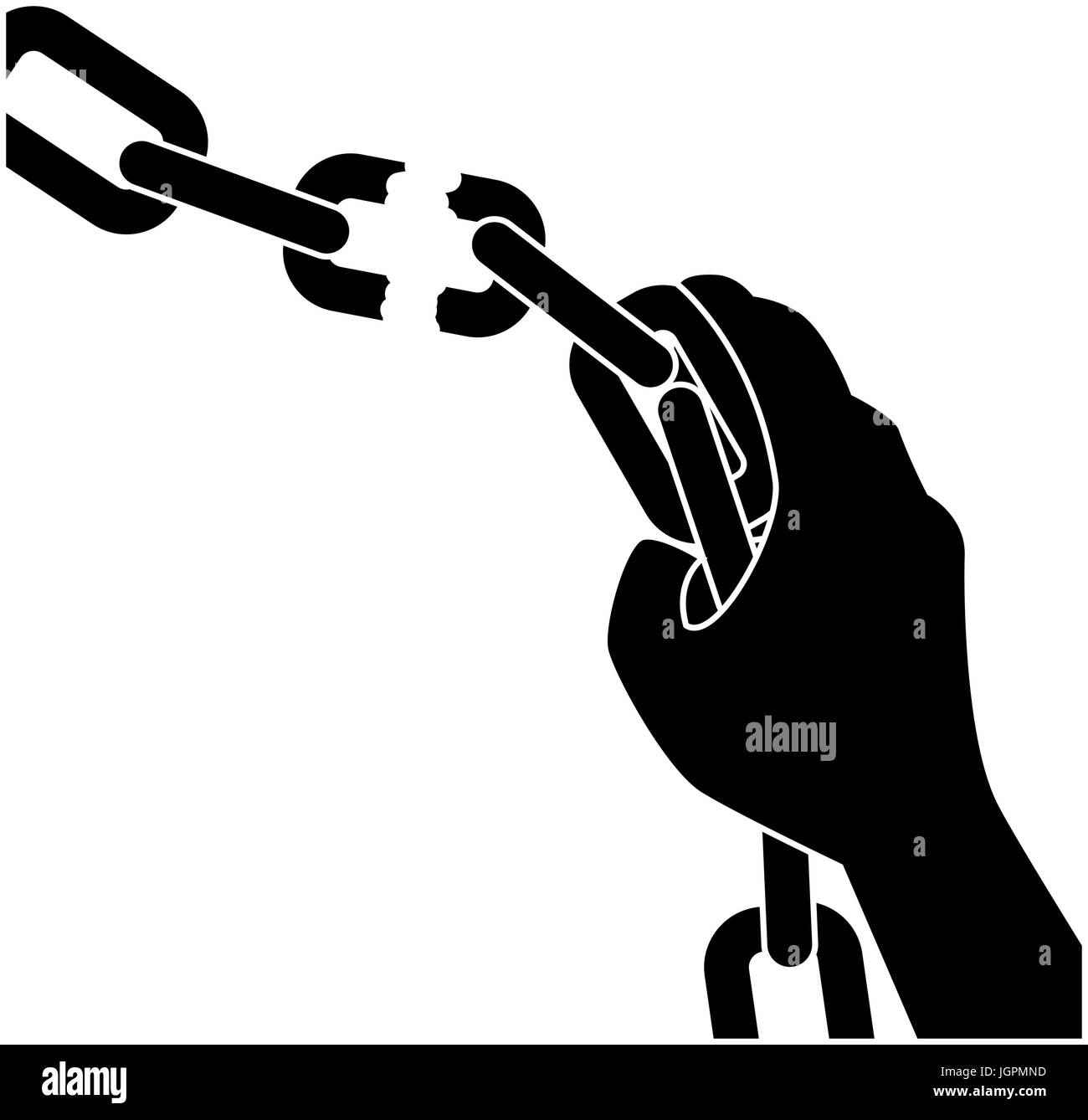 Des chaines et esclavage Banque d'images vectorielles - Alamy