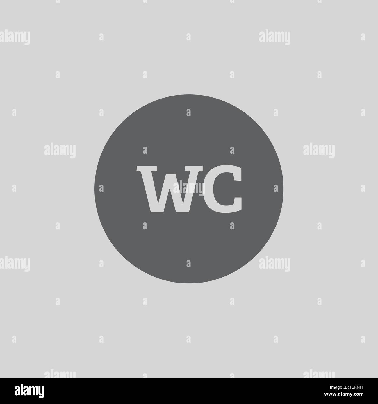 Icône pictogramme toilettes, wc, symbole d'illustration vectorielle ...