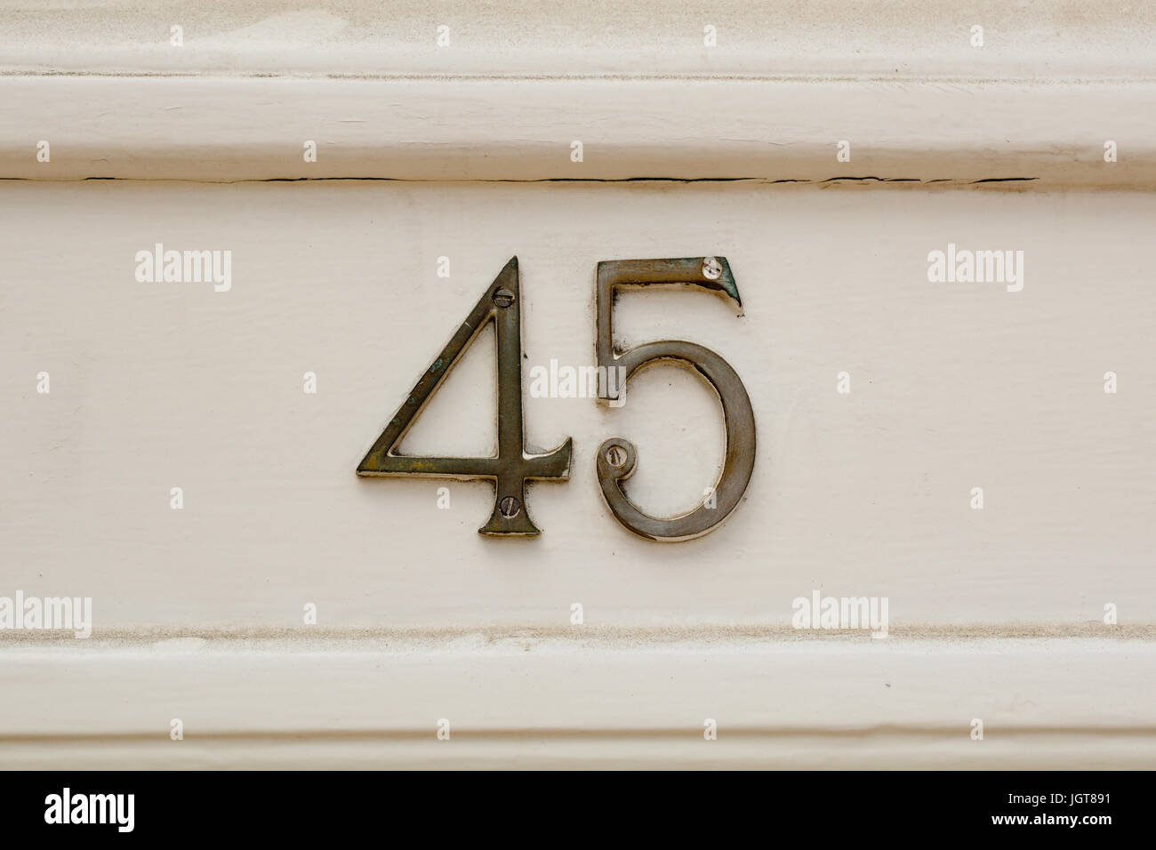 Number 45 sign Banque de photographies et d’images à haute résolution ...