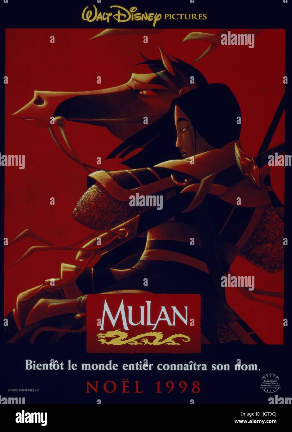 Mulan USA Année : 1998 Réalisateur : Tony Bancroft, Barry Cook affiche ...