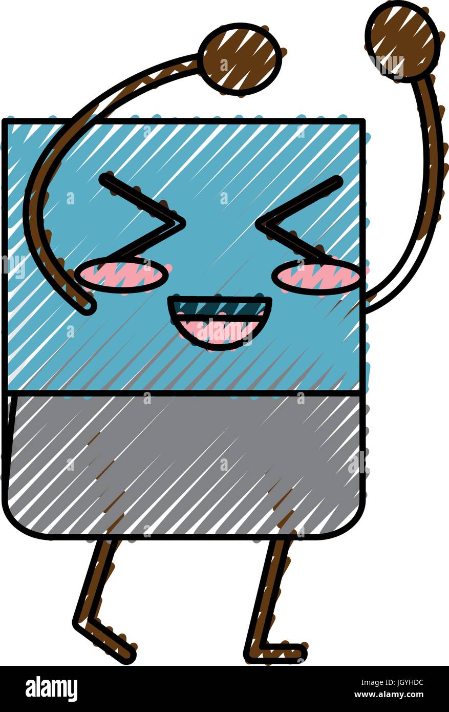 Cute cartoon vector icône gomme illustration graphic design Image ...