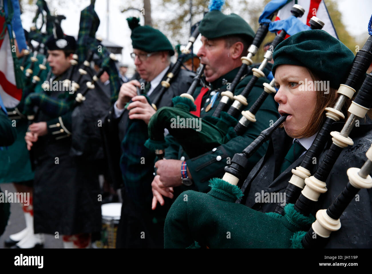 Les cornemuseurs Banque de photographies et d’images à haute résolution ...