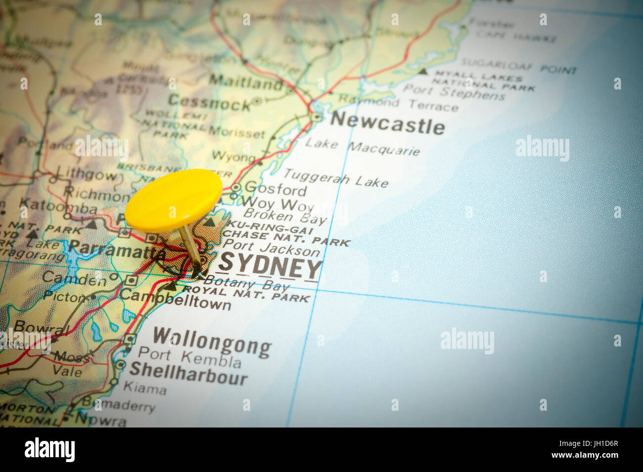 Cartes des villes australiennes Banque de photographies et d’images à ...