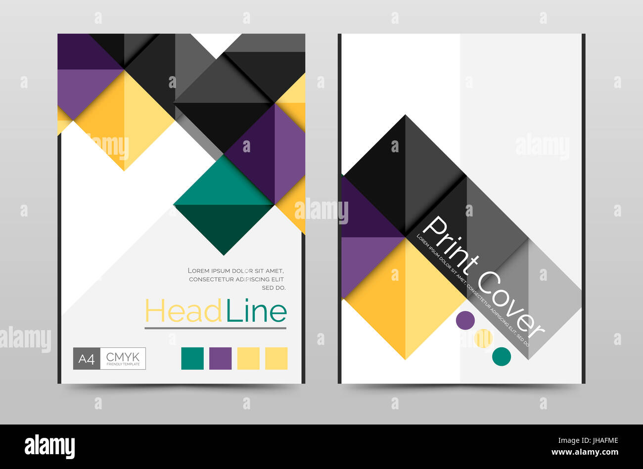 Rapport annuel d'entreprise brochure gabarit de protection, format A4 ...