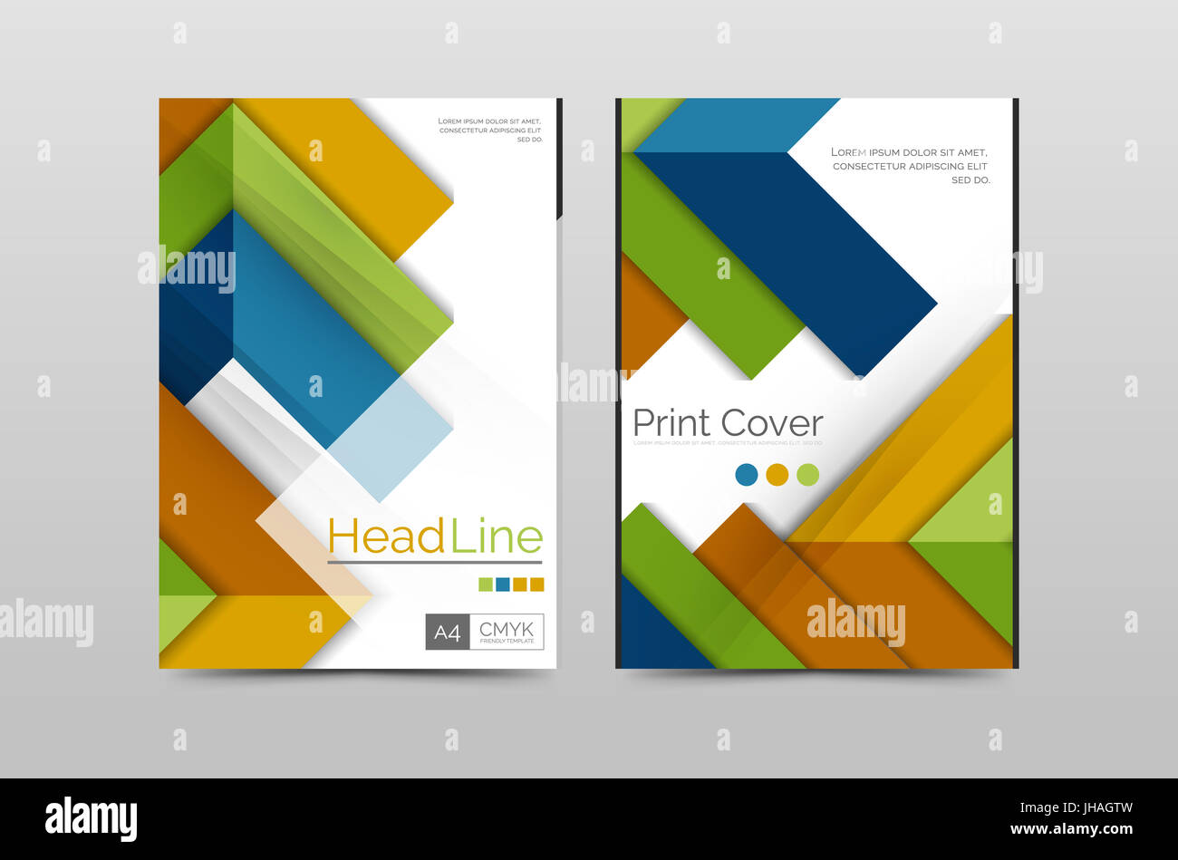 Rapport annuel d'entreprise brochure gabarit de protection, format A4 ...