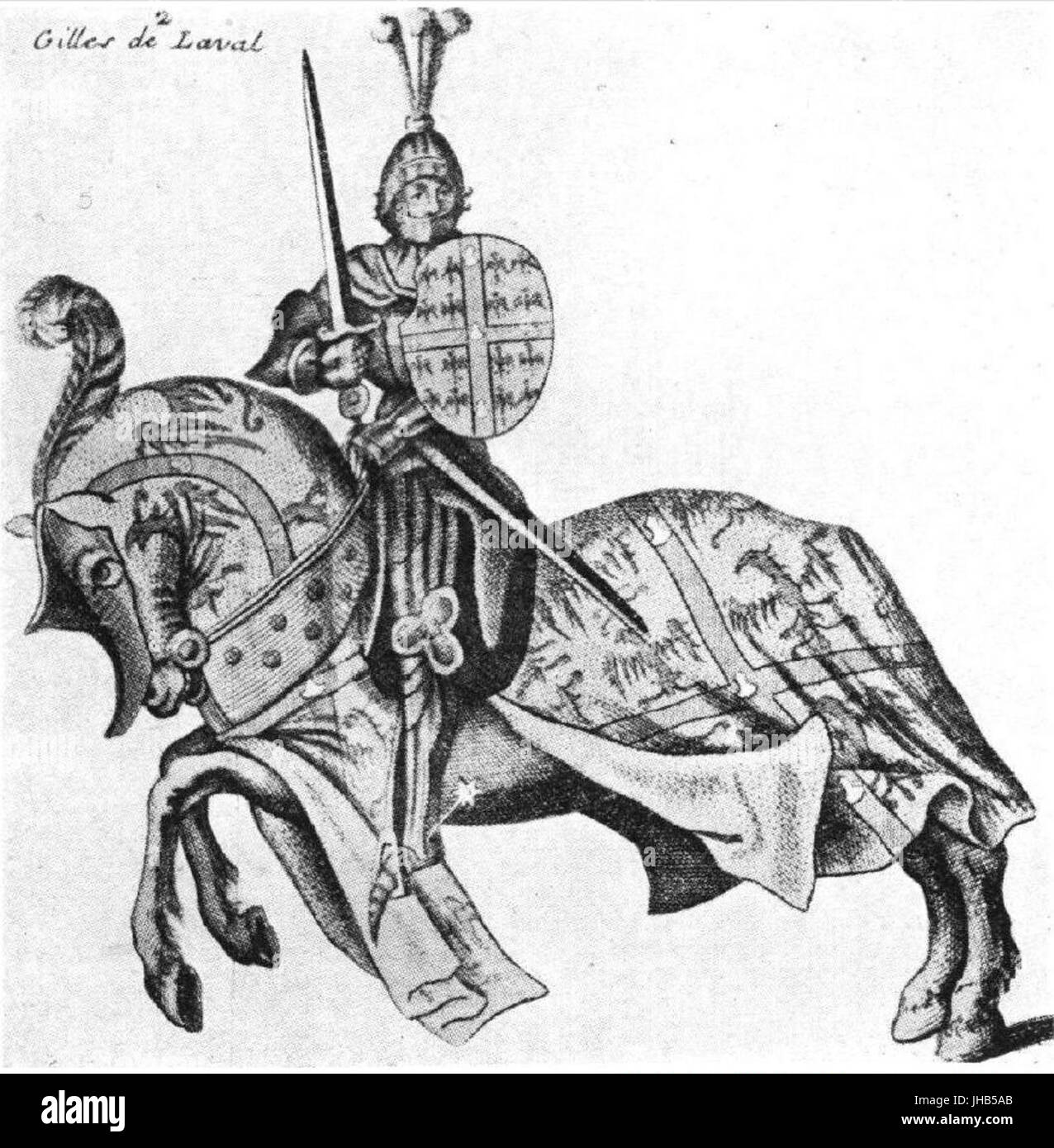 Gilles de rais Banque d'images noir et blanc - Alamy